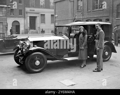 Princess Arthur of Connaught and Rolls - Royce Car. 30 April 1932 Stock ...