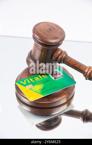 French health insurance card Stock Photo - Alamy