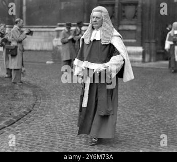 Judges at Westminster Abbey. Mr Justice Macnaughten. 1935 Stock Photo ...