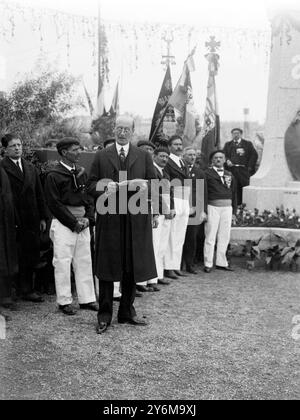 Biarritz - The Memorial of King Edward VII. Lord Harding speaking 14 ...