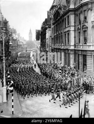 Empire troops in Victory Parade . As millions of people thronged the ...