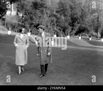 Ex. Mayor Jimmy Walker, of New York and his wife Miss Betty Compton, on ...