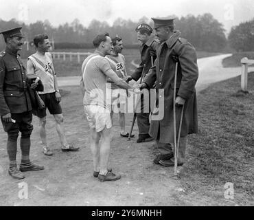 Military relay race at Epsom. 12 May 1917 Stock Photo - Alamy