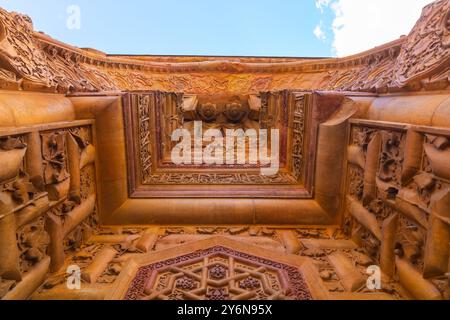 Carved stone decorations of the gate of Great Mosque of Divrigi aka ...