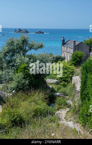 France. Brittany. Finistere. The village of Porspoder Stock Photo - Alamy