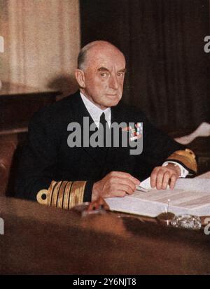 Admiral Sir Dudley Pound, First Sea Lord, visits destroyers and escort ...