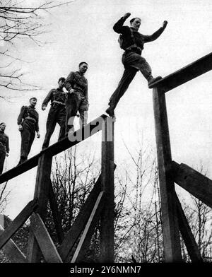 The New Sandhurst. The Royal Armoured Corps OCTU at work. Nerve balance ...