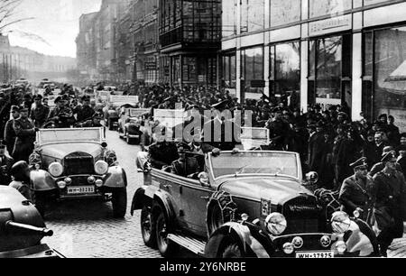 The German entry into Brno and Herr Hitler's triumphal drive The entry ...
