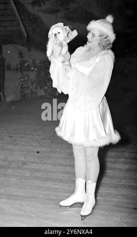 Miss Pamela Prior, Women's World Professional Skating Champion with dog ...