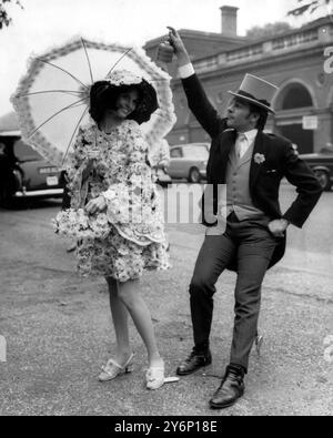 Royal Ascot Flower Fashion Actor Simon Gough sprays the all floral ...