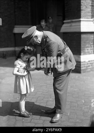 Tania Szabo, daughter of Violette Szabo, at a Service of Dedication a ...