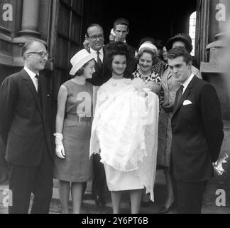 LORD HOWLAND CHRISTENING WITH MOTHER ; 23 JULY 1962 Stock Photo - Alamy