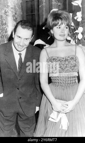 ROMANO MUSSOLINI WITH MARIA SCICOLONE IN ROME / 4 JANUARY 1962 Stock ...