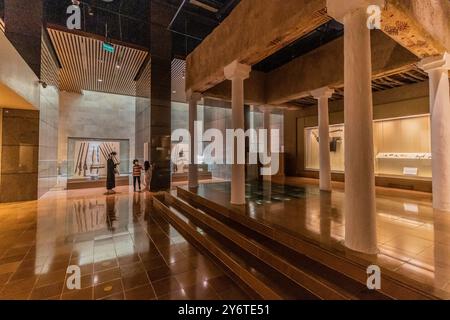 RIYADH, SAUDI ARABIA - NOVEMBER 29, 2021: Interior of the National ...