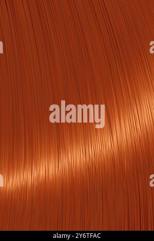 Realistic red ginger straight hair background Stock Vector Image & Art ...
