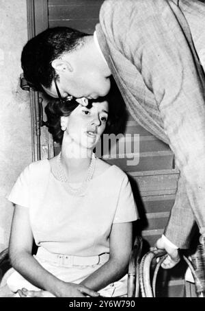 QUEEN FABIOLA AND KING BAUDOIN OF BELGIUM IN ROME 7 JUNE 1961 Stock ...
