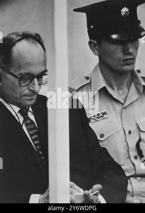 LAW & ORDER ADOLF EICHMANN IN CELL WAITS FOR HIS TRIAL 11 APRIL 1961 ...