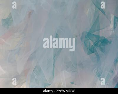 Blue white mesh organza fabric abstract texture background Stock Photo ...