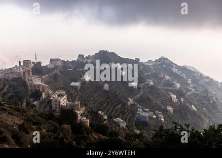 Evening aerial view of Fayfa vilage, Saudi Arabia Stock Photo - Alamy