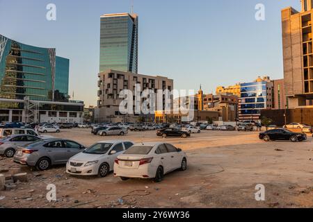 Modern buildings in Al Olaya the city center of Riyadh, Saudi Arabia ...