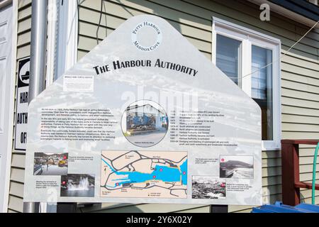 The Harbour Authority sign on Southside Road in Petty Harbour–Maddox ...