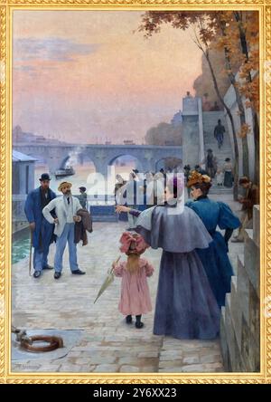 Paul-Albert Baudouin (1844-1931). "History of wheat". Sketch for the ...