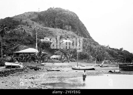 Levuka beach, Fiji, Victorian period Stock Photo - Alamy