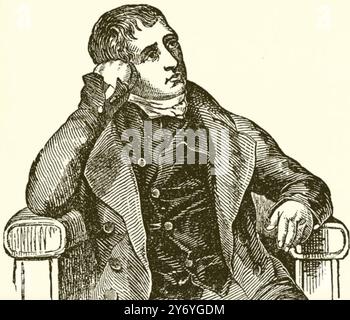 SAMUEL CROMPTON (1753-1827) English inventor of the spinning mule Stock ...