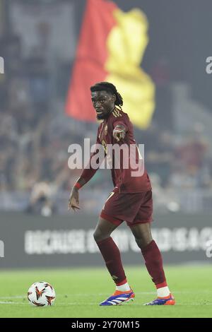 Romaâ??s Manu Kone during the UEFA Europa League 2024-2025 football ...