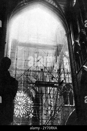 Famous London Buildings Damaged in Recent Raids Stock Photo - Alamy