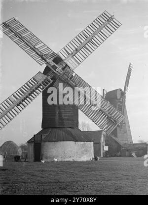 Outwood Mill 1 January 1940 Stock Photo - Alamy