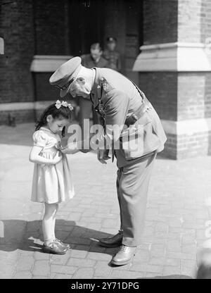 Tania Szabo, daughter of Violette Szabo, at a Service of Dedication a ...