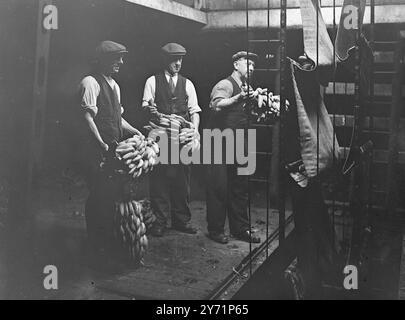 Dock labourers at West India Dock Stock Photo - Alamy