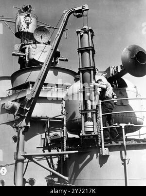 The ASROC (Anti-Submarine Rocket) launcher is a system used by naval ...