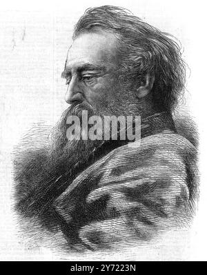 Photograph of artist George Frederic Watts by Wynfield, captured in the ...