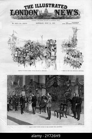 Visit of Prince Albert Victor at Sheffield and Cleethorpes, Steel mill ...