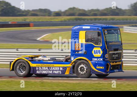 Paul Rivett in the NAPA Racing UK MAN TGX during the 2024 British Truck ...