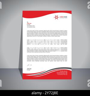 Creative Business Letterhead Template Design Stock Vector Image & Art ...