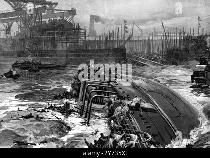 Sinking of the Daphne on the Clyde Stock Photo - Alamy