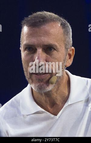 Turin, Italy. 27th September 2024. Pietro Labriola (CEO of TIM) is ...