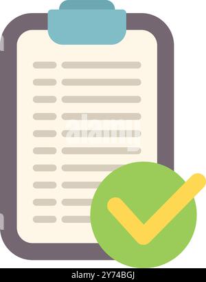 Clipboard with a completed checklist, representing accomplishment and productivity in a ...