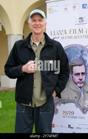 Lucca, Italy. 25th Sep, 2024. Actor Matthew Modine with his wife ...
