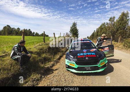 GREENSMITH Gus, Skoda Fabia RS Rally2, portrait, podium, portrait ...