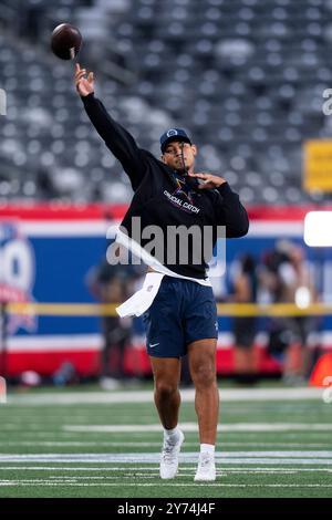 Dallas Cowboys quarterback Trey Lance looks to pass against the ...