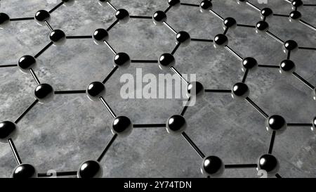 Illustration of graphene-enhanced concrete. The integration of graphene ...