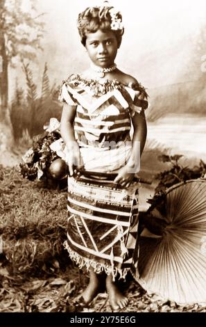 Samoan Princess, Samoa, Victorian period Stock Photo - Alamy