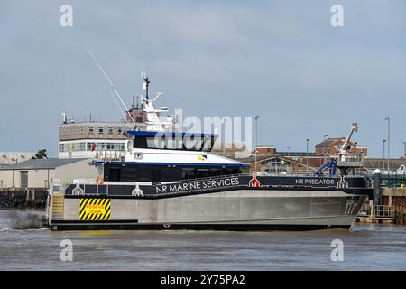 NR Predator an offshore energy support vessel Great Yarmouth Norfolk UK ...