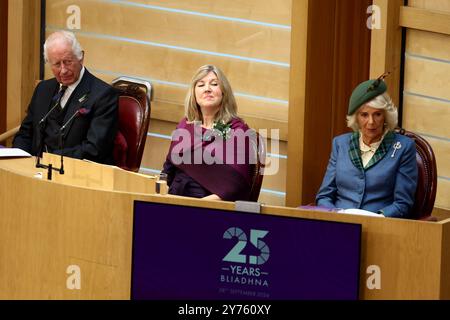 King Charles III with Presiding Officer of the Scottish Parliament ...