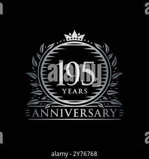 195 years celebrating anniversary design template. 195th anniversary ...