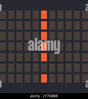 Letter Symbol Question Mark Led orange color and a dark background ...